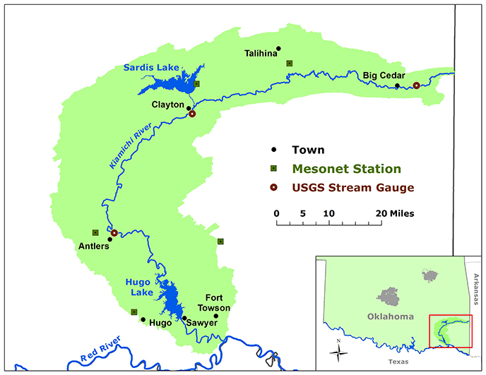 Kiamichi River Watershed Study Area | OK EPSCoR